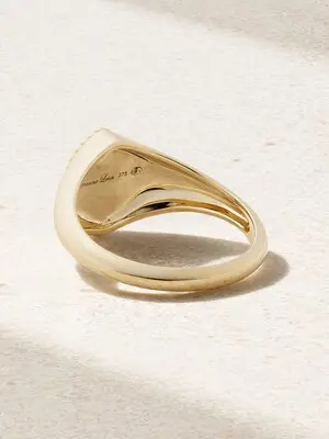 Yvonne Léon Baby Chevalière Marquise Signet Ring