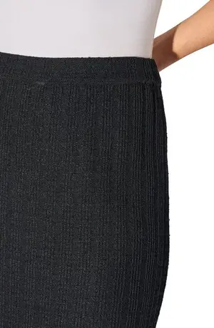 Ming Wang Heritage Fit Textured Knit Maxi Skirt