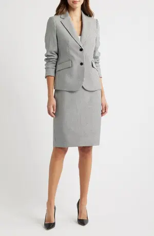 Anne Klein Mini Houndstooth Blazer