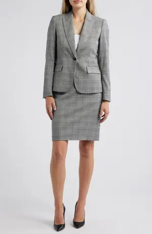 Anne Klein Howard Hawks Glen Plaid Blazer