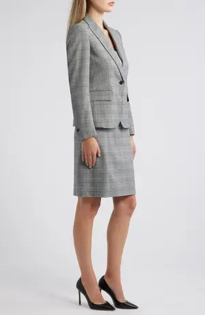 Anne Klein Howard Hawks Glen Plaid Blazer