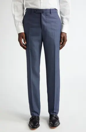 Isaia Sanita Textured Wool Suit