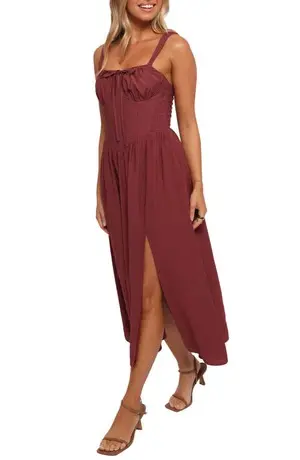 PETAL & PUP Sofie Corset Midi Dress