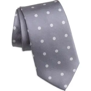 CLIFTON WILSON CLIFTON WILSON Polka Dot Neck Tie Gray