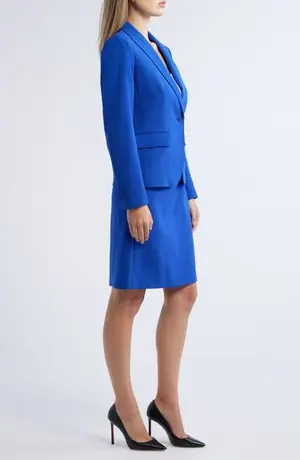 Anne Klein Pencil Suit Skirt - Royal Sapphire