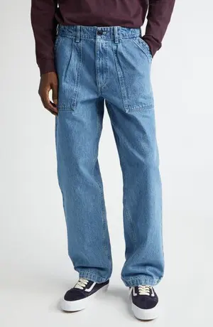 NOAH Pleated Denim Fatigue Pants