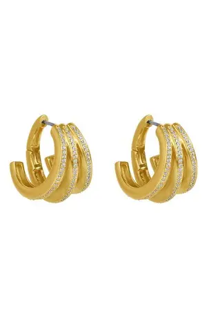 DEAN DAVIDSON Dauphine Pavé Hoop Earrings
