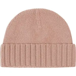 Gobi Cashmere Cashmere Rib Knit Beanie - Adobe Rose