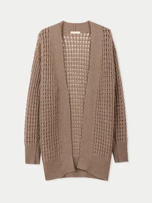 Gobi Cashmere Open-front Cashmere Cardigan