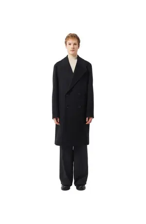 GOBI MONGOLIAN CASHMERE Double-breasted Cashmere Coat - Black