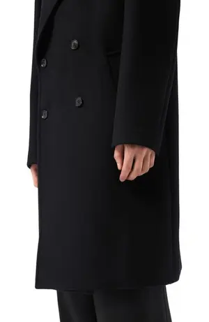 GOBI MONGOLIAN CASHMERE Double-breasted Cashmere Coat - Black