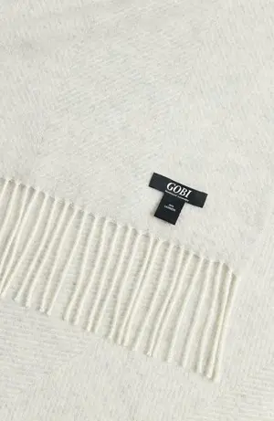 GOBI MONGOLIAN CASHMERE Cashmere Super Soft Throw - Off White