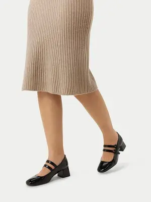 Gobi Cashmere Cashmere Midi Flared Skirt