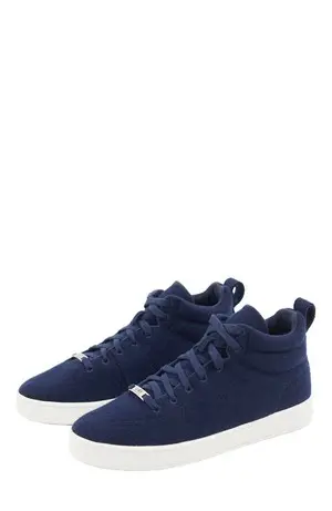 GOBI MONGOLIAN CASHMERE Cashmere High-top Sneakers - Navy