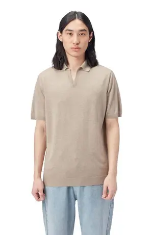 Gobi Cashmere Silk Cashmere Polo Shirt