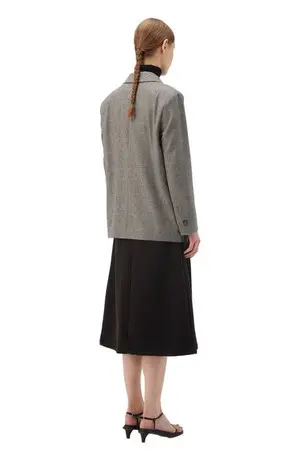GOBI MONGOLIAN CASHMERE Double-breasted Cashmere Blazer - Warm Grey