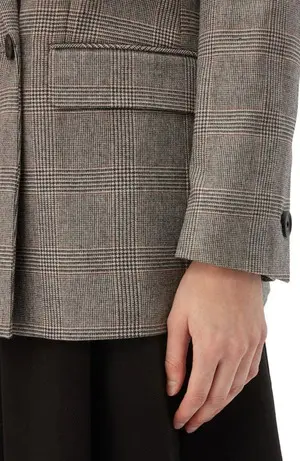 GOBI MONGOLIAN CASHMERE Double-breasted Cashmere Blazer - Warm Grey