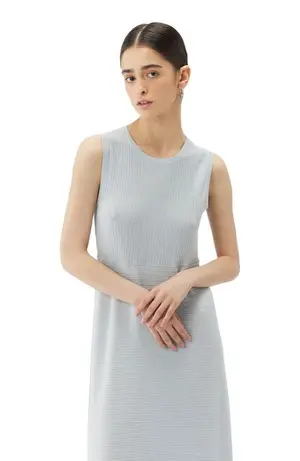 Gobi Cashmere Lightweight Knit Dress - Ice Flow