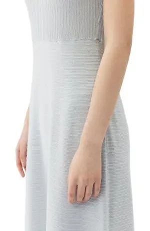 Gobi Cashmere Lightweight Knit Dress - Ice Flow