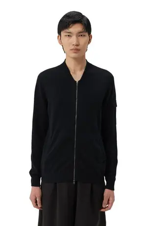GOBI MONGOLIAN CASHMERE Cashmere Bomber Jacket - Black
