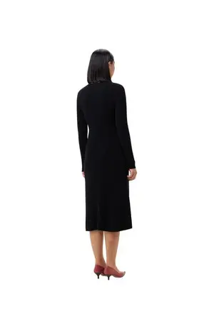 GOBI MONGOLIAN CASHMERE Gobi Textured Knit Cashmere Dress
