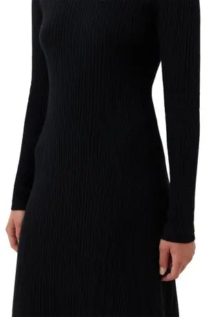 GOBI MONGOLIAN CASHMERE Gobi Textured Knit Cashmere Dress