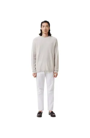Gobi Cashmere Lightweight Cashmere Sweater - Silver Birch