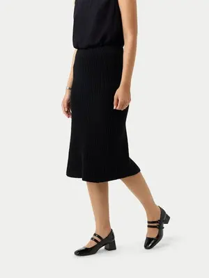 Gobi Cashmere Cashmere Midi Flared Skirt