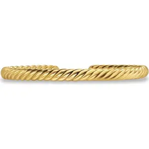 David Yurman 18k Yellow Gold Cable Cuff Bracelet - 18k Gold