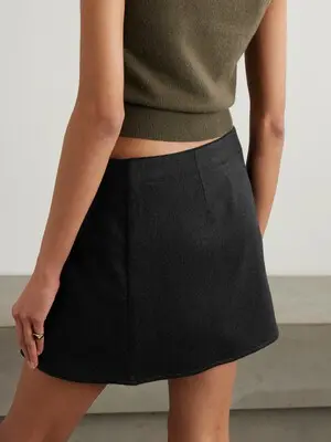 Le Kasha Skardu Cashmere Mini Wrap Skirt