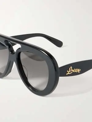 Loewe Aviator-style Sunglasses - Black