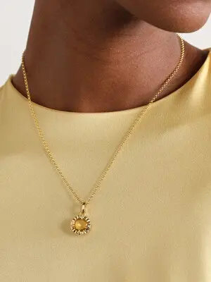 FOUNDRAE Internal Compass 18-karat Citrine Pendant