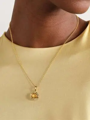 FOUNDRAE Internal Compass 18-karat Citrine Pendant