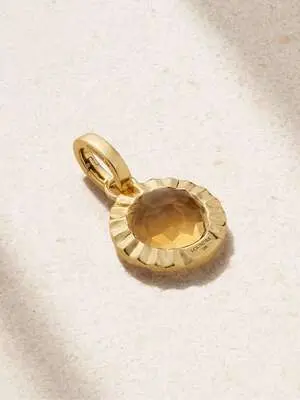 FOUNDRAE Internal Compass 18-karat Citrine Pendant