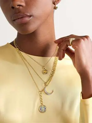 FOUNDRAE Internal Compass 18-karat Citrine Pendant