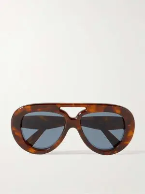 LOEWE Red Leather Sunglasses‎ Tortoise 
Plastic/Metal Women Inflated cat-eye sunglasses in red - Loewe | Mytheresa main image 3