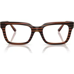 VOGUE VOGUE 52mm Optical Glasses Brown Havana
