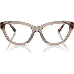 VOGUE 52mm Cat Eye Optical Glasses - Transparent Grey