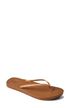 Reef Cushion Slim Flip Flops - Natural