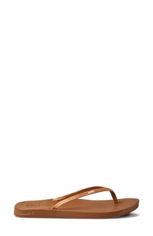 Reef Cushion Slim Flip Flops - Natural