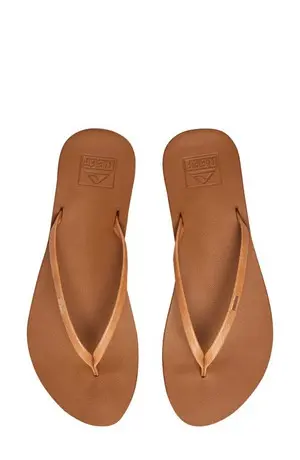 Reef Cushion Slim Flip Flops - Natural