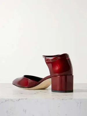 AeydĒ Magda Patent-leather Pumps - Red
