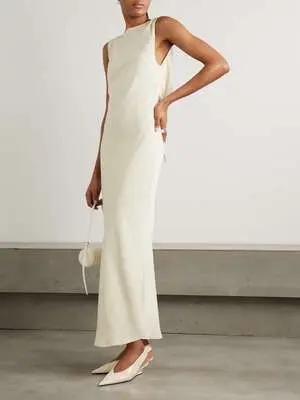 ST. AGNI Draped Lenzing Lyocell Blend Maxi Dress