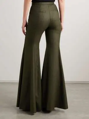 SALON 1884 Leon Wool And Cashmere-blend Flared Pants