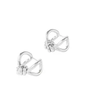 Bottega Veneta Hoop Earrings - Silver