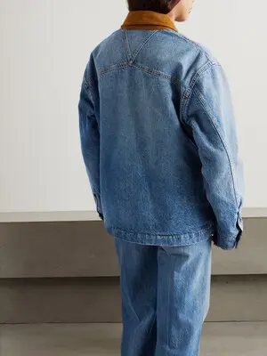 Bottega Veneta Appliquéd Denim Jacket - Blue