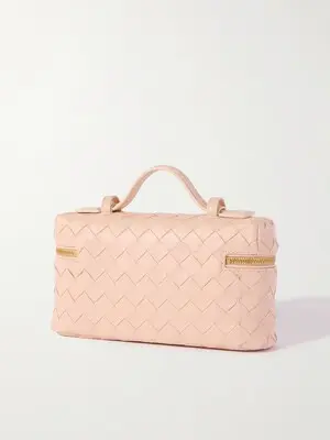 Bottega Veneta Intrecciato Leather Vanity Tote - Pink