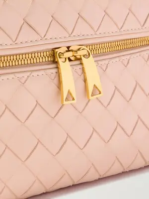 Bottega Veneta Intrecciato Leather Vanity Tote - Pink