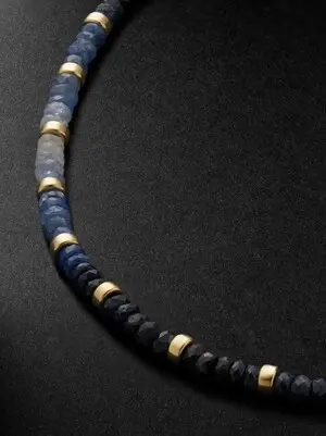 Jia Jia Gold Sapphire Beaded Necklace