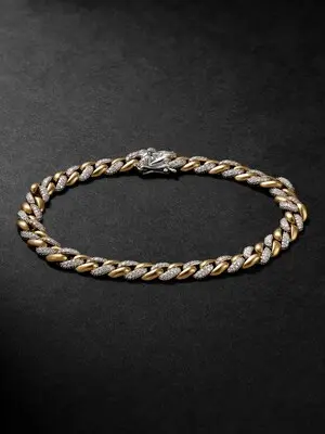GREG YUNA 18-karat And Diamond Chain Bracelet - Gold